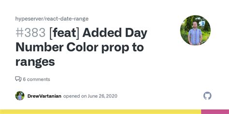[feat] added day number color prop to ranges · issue 383 · hypeserver react date range · github