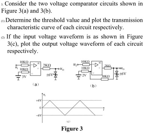 SOLVED Consider The Two Voltage Comparator Circuits Shown In Figure 3