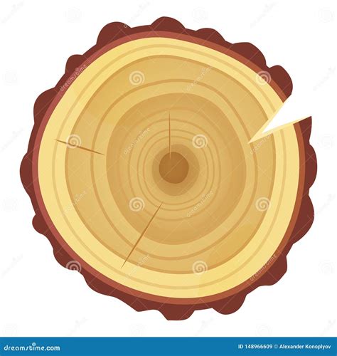 Tree Ring Icon Timber Texture And Industry Stock Vector Illustration Of Plant Annual 148966609