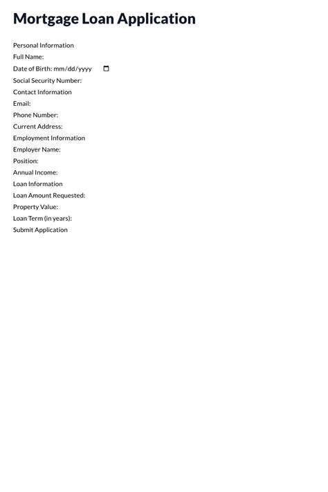 Mortgage Loan Application Template Template Collaborative Docs For Teams