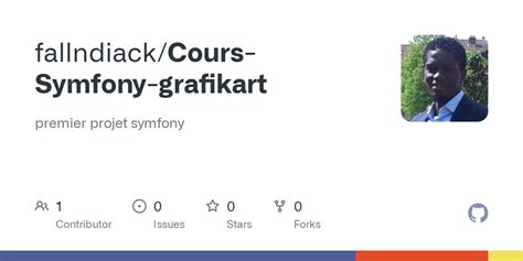 GitHub Fallndiack Cours Symfony Grafikart Premier Projet Symfony
