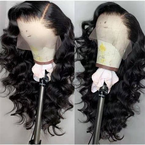 Magic Love Human Virgin Hair Loose Curl Pre Plucked Lace Front Wig For