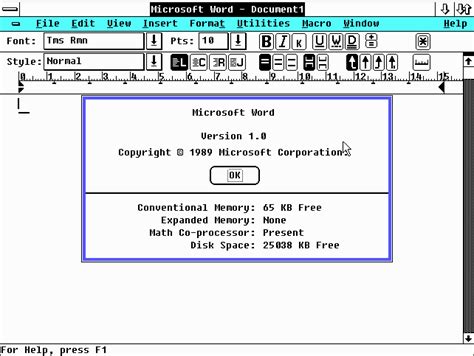 Microsoft Word 1 0 Microsoft Free Download Borrow And Streaming Internet Archive