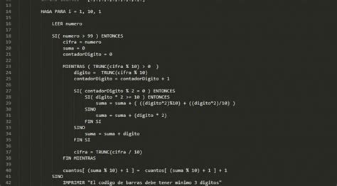 Arreglos Pseudocodigo Cantidad Digito De Verificacion