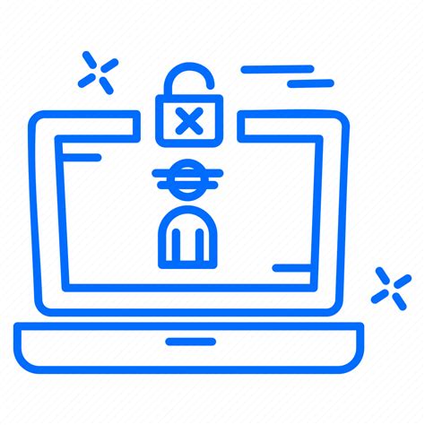 Cyber Hacker Laptop Protection Icon Download On Iconfinder