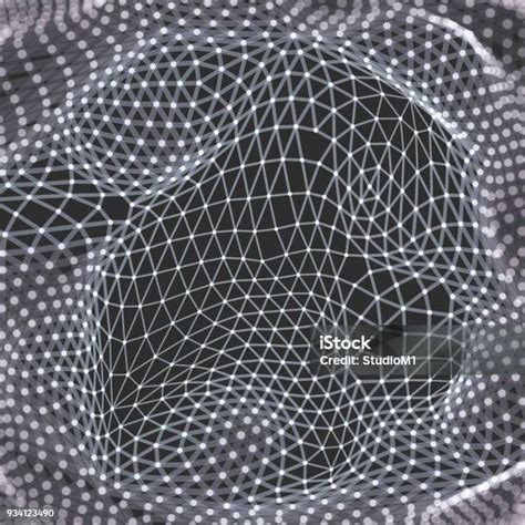 격자 구조입니다 과학 또는 기술 배경입니다 그래픽 디자인입니다 3 차원 격자 표면입니다 추상적인 벡터 일러스트입니다 벡터에 대한 스톡 벡터 아트 및 기타 이미지 Istock
