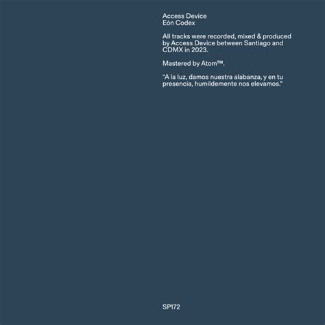 Access Device Eón Codex Reviews Album Of The Year