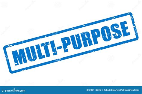 Multi Purpose Vector Stamp Stock Vector Illustration Of Multi 205118326