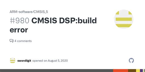 cmsis dsp build error · issue 980 · arm software cmsis 5 · github