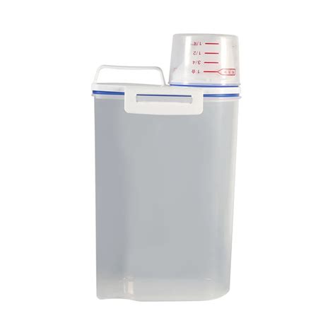 Portable Kitchen Storage Box Measuring Cup With A Lid Plastic Box Food