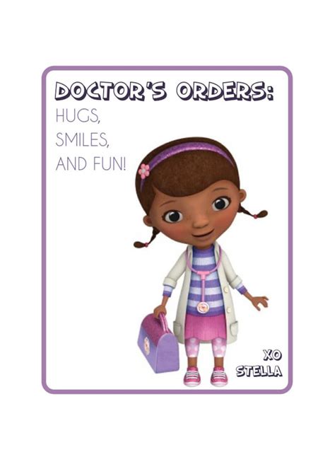 Doc Mcstuffins Custom PRINTABLE Valentine S Etsy