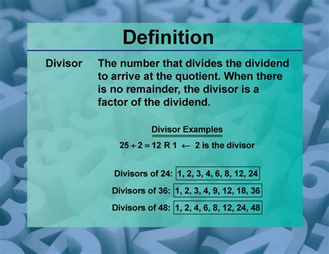 Video Definition 15 Primes And Composites Divisor Media4math