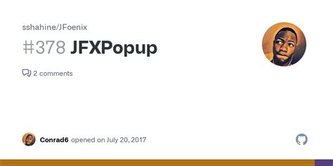 JFXPopup Issue 378 Sshahine JFoenix GitHub