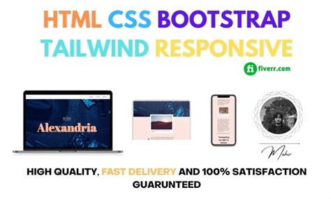 Convert Psd Figma To Html Xd To Html Html Css Tailwind Website By