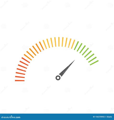 Speedometer Vector Illustration Stock Vector Illustration Of Speedometer Slow 156378955