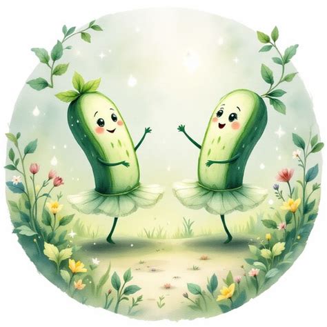 Free Dancing Cucumber Friends Image Download At Stockcake