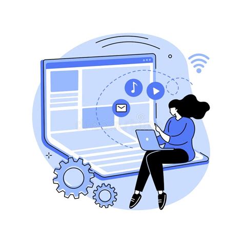 Bendable Device Technology Abstract Concept Vector Illustration Stock Vector Illustration Of