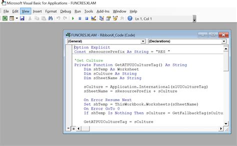 This Pops Up And Left Hand Side Missing On Vba When Opening R Excel