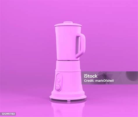 블렌더 플랫 핑크 색상의 소형 주방 가전 제품 단일 흑백 색상 3d 렌더링 개수대에 대한 스톡 사진 및 기타 이미지 개수대 고기 분쇄기 과즙기 Istock