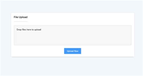Bootstrap File Upload Form With Drag And Drop Example