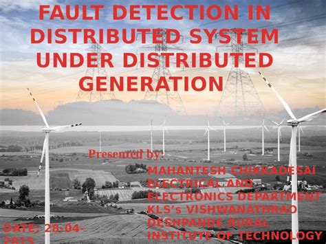 pptx high impedence fault detection in distributed system under distributed generation