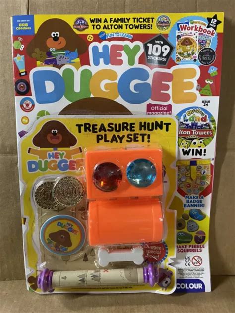 Cbeebies Hey Duggee Magazine Issue 24 Treasure Hunt Play Set Toys £1080 Picclick Uk