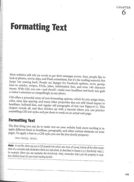 Chapter 6 Css Text Pdf