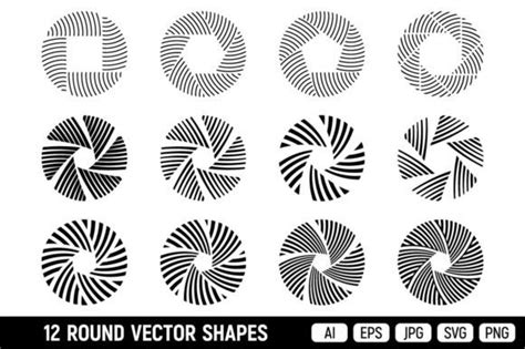 12 Abstract Circular Vector Symbols Graphic By Avk Graphics · Creative