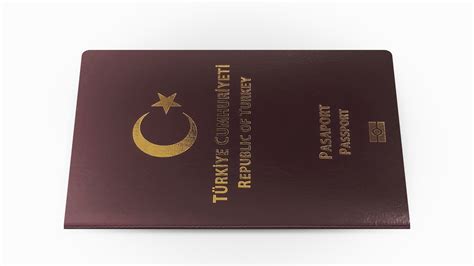 3d Turkey Passport Model Turbosquid 1731768