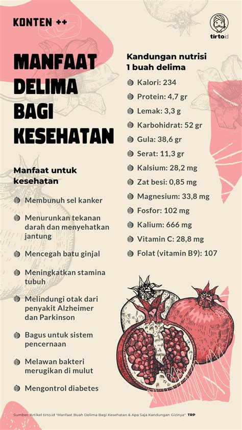 Manfaat Buah Delima Bagi Kesehatan Apa Saja Kandungan Gizinya
