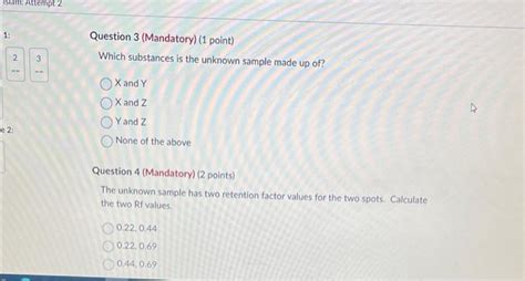 solved for the following problems use the below tlc data to
