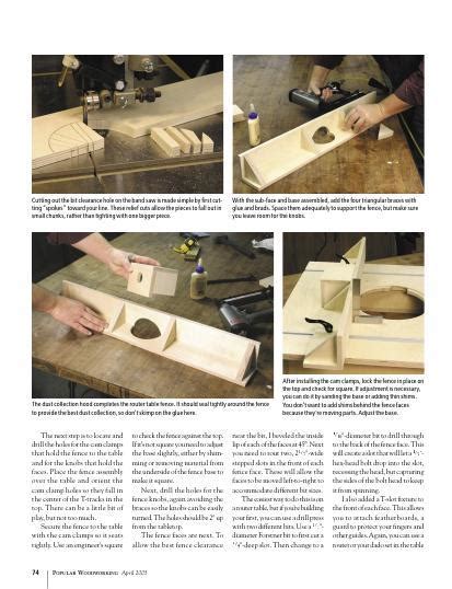 One Weekend Router Table Woodworking Project Woodsmith Plans