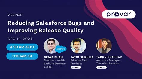 Reducing Salesforce Bugs And Improving Release Quality Webinar Teaser