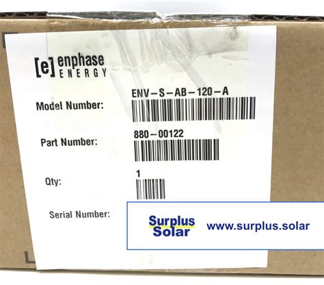 Enphase Envoy S Standard Gateway Env S Ab 120 A