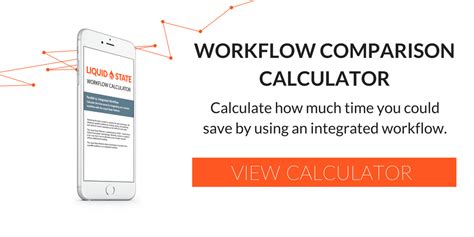 Calculator Integrated Workflow Comparison Liquid State