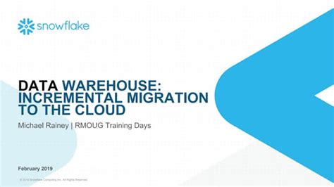 Data Warehouse Incremental Migration To The Cloud Pdf
