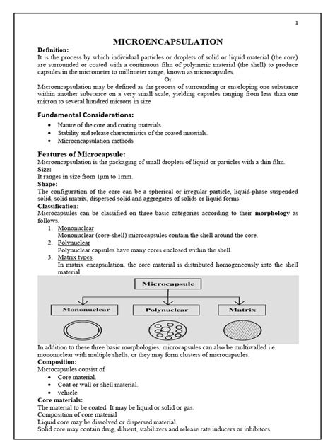 Microencapsulation Short Pdf Emulsion Supercritical Fluid Microencapsulation Short Pdf Emulsion Supercritical Fluid