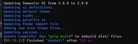 [update] npm update to 2 9 0 fails and lacks documentation · issue