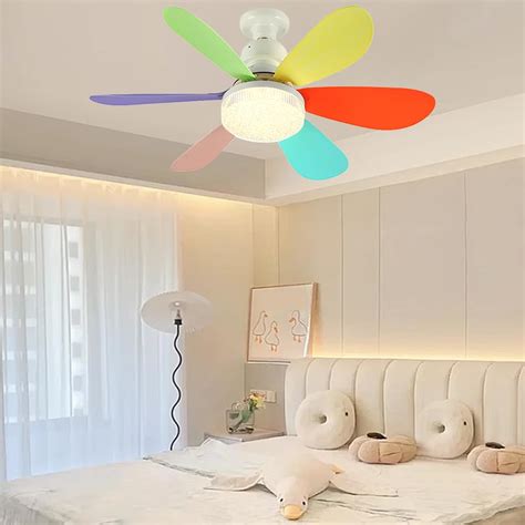 Rainbow Color Ceiling Fan Box Over The Rainbow Led Ceiling Fan