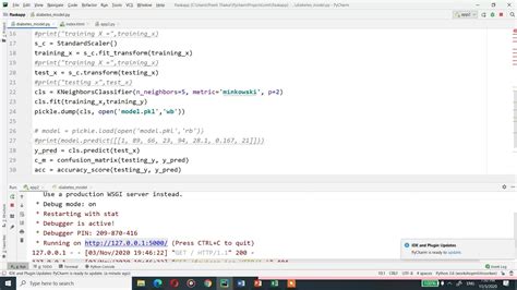 Diabetes Prediction System Project Machine Learning Pythonflask Youtube