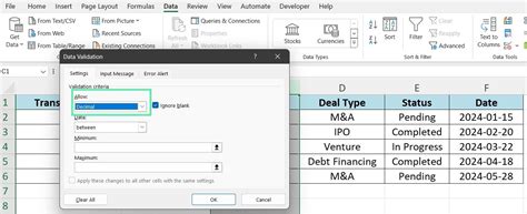 Step By Step Guide To Using Data Validation In Excel Downloadable Template