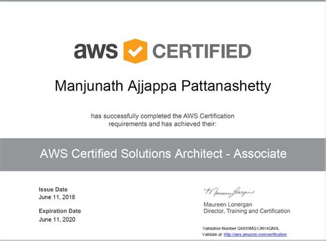 manjunath pattanashetty on linkedin aws certified solutions architect