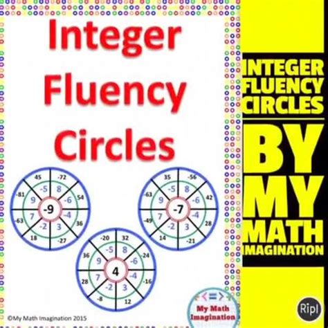Integer Fluency Circles By My Math Imagination Tpt