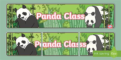 Panda Class Display Banner Teacher Made Twinkl