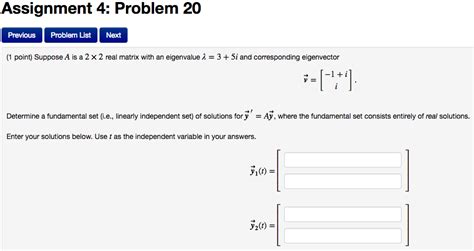 Solved Suppose A Is A 2 Times 2 Real Matrix With An