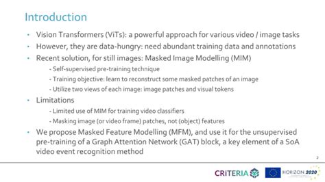 Masked Feature Modelling For The Unsupervised Pre Training Of A Graph Attention Network Block