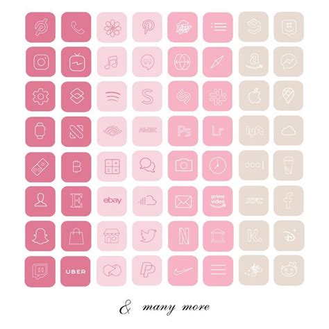 Light Pink App Icons At May Myers Blog