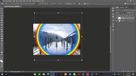 ساختن رنگین کمان طبیعی در فتوشاپ اضافه کردن رنگین کمون به تصاویر نماشا
