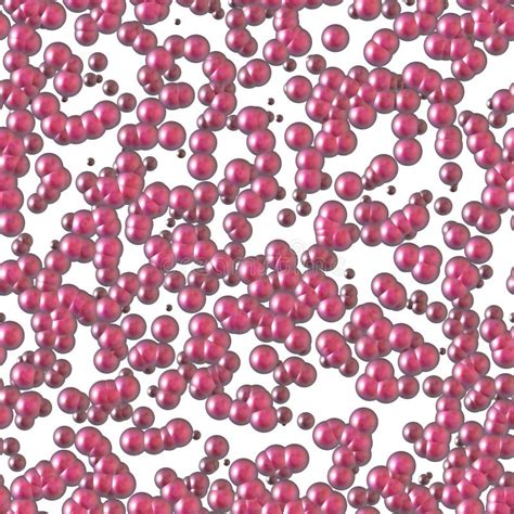Continuous Molecular Pink Pattern Stock Illustration Illustration Of