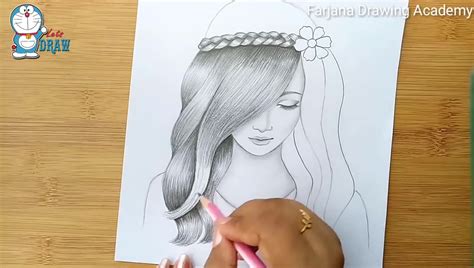 نقاشی فانتزی دخترانه ساده و آسان